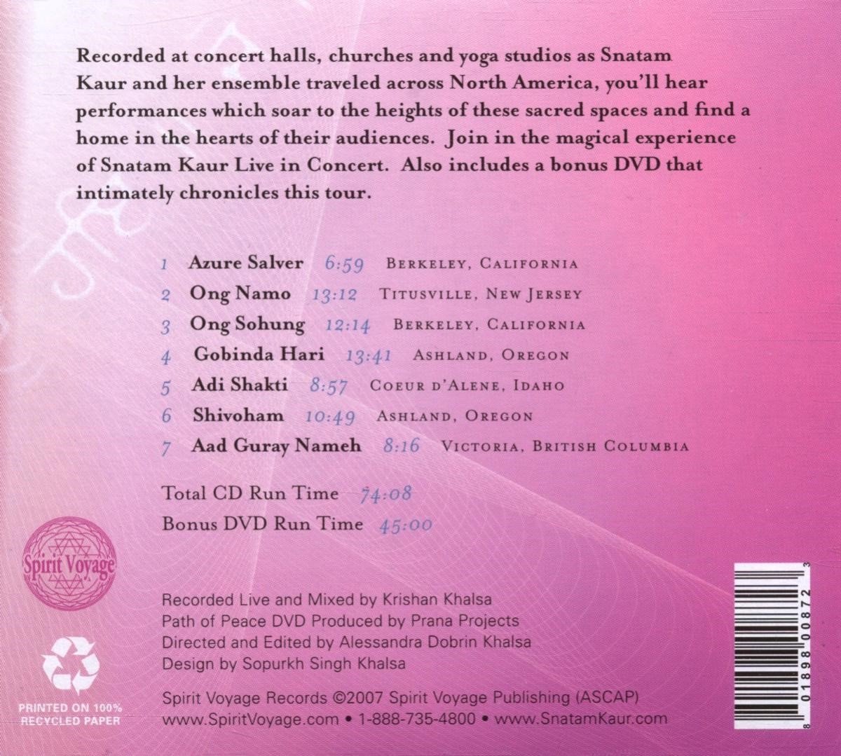 Snatam Kaur - Live In Concert (CD), Snatam Kaur | CD (album) | Muziek | bol