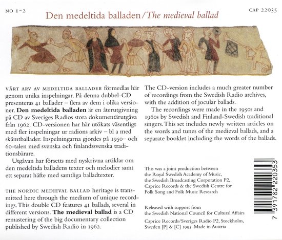 Various Artists - Den Medeltida Balladen (2 CD) (Remastered), various ...