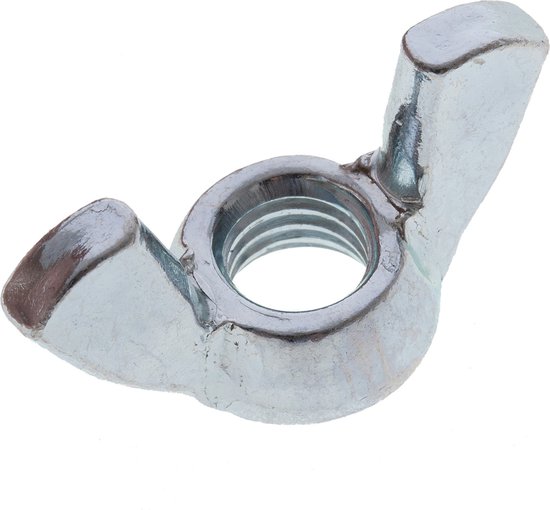 vleugelmoer verzinkt 4 stuks m10 | bol.com