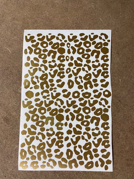 Kerstbal stickers panter goud - Kerstboom versiering - Stickers ...