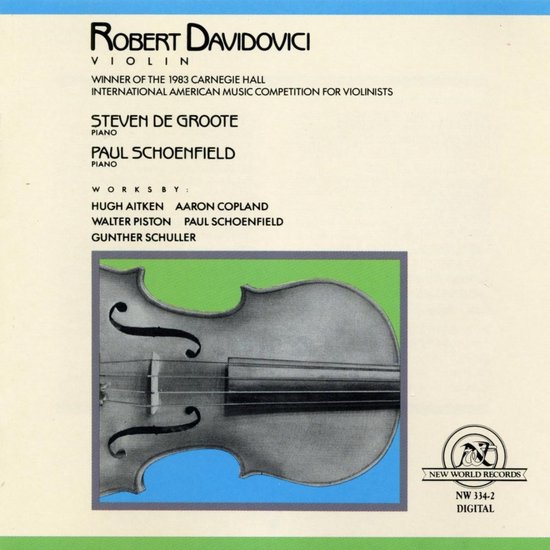 Steven De G Robert Davidovici - Works By Aitken, Copland, Piston, S (CD ...