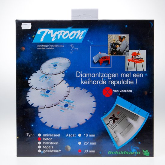 Tyfoon Diamantblad Beton 300 As 30mm - 249245 | bol