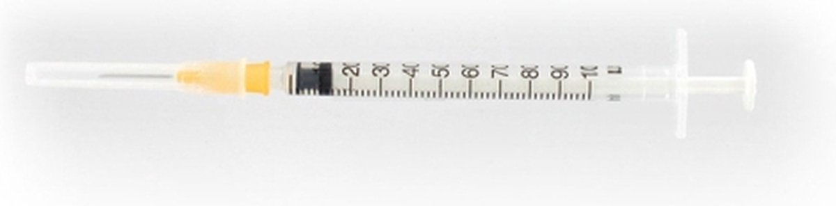 120 STUKS Insulinespuit BD Plastipak – Spuit-naald 1 ml – 25G x 5/8 BD ...