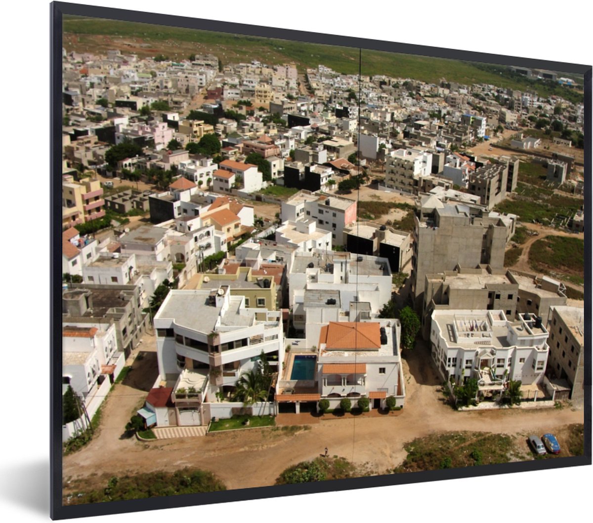 Photo en cadre - L'architecture de Dakar au Sénégal vue de l'air Cadre ...