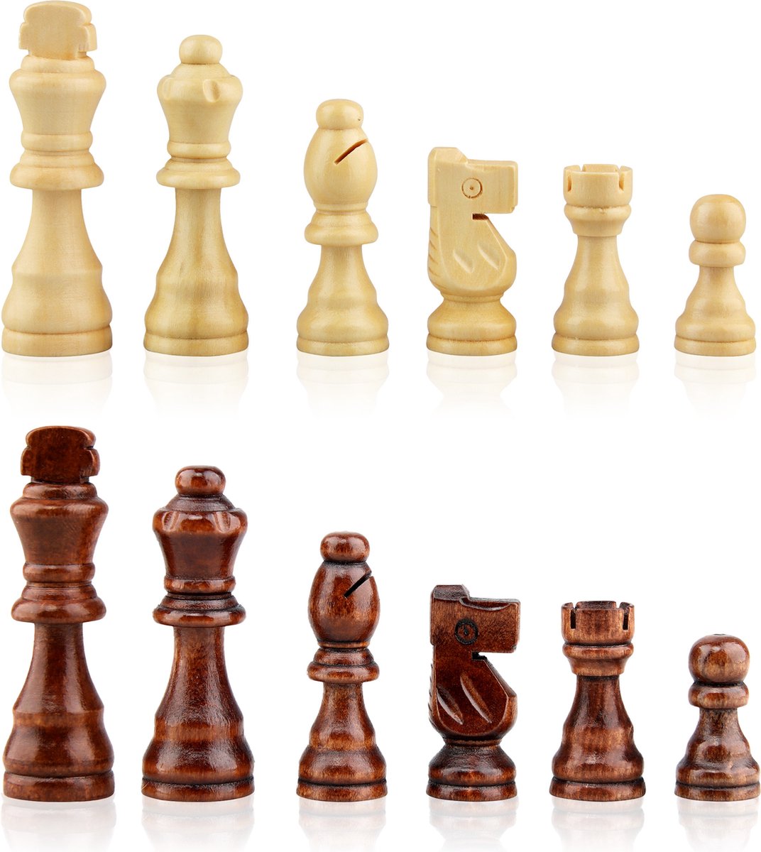 Sincer Houten Staunton Schaakstukken met Opbergistje – Hemu Hout ...