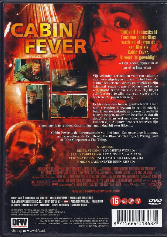 Speelfilm - Cabin Fever (Dvd), Rider Strong | Dvd's | bol
