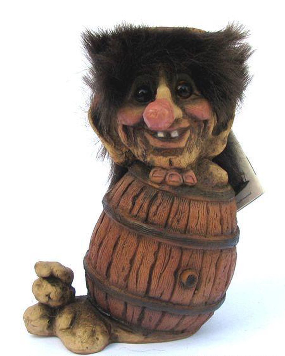 NyForm Trollen: Troll In Barrel Small, Hoogte 10cm | bol.com