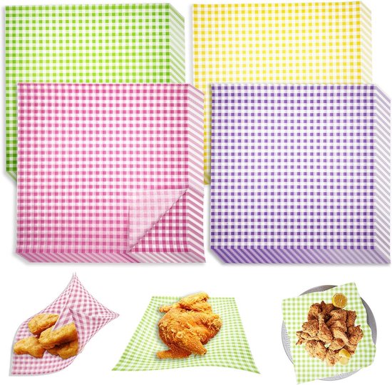 200 stuks - Deli-papier - 30 x 30 cm - vetvrij papier - droog waspapier ...