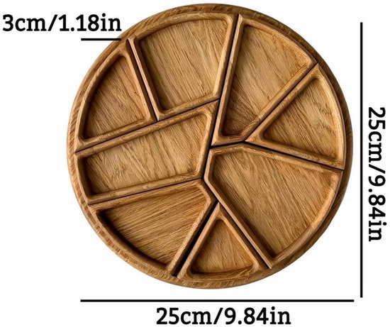 Houten Serveerschaal – Borrelplank & Tapasschaal – Charcuterie ...