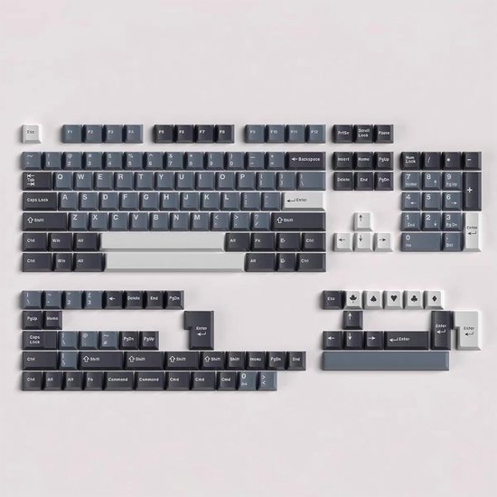 163 Toetsen Doubleshot Keycap Set Kersenprofiel Voor Mechanisch ...