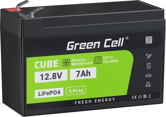 LiFePO4 Accu 12V 7Ah voor Camper, Caravan, Boot en Zonne-energie | bol