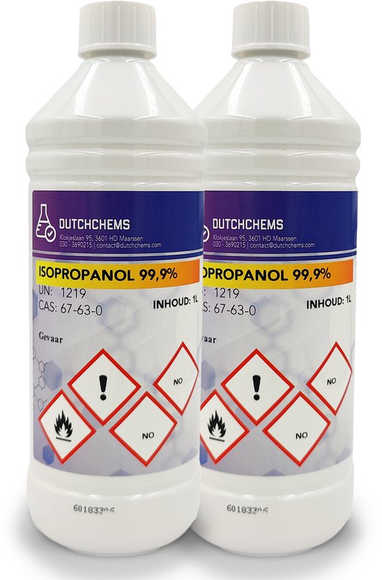 Isopropanol 99,9% - 2 x 1 Liter - Isopropyl alcohol - IPA | bol