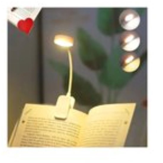 Oplaadbare leeslamp met 3 verlichtingsstanden en oogbescherming ...