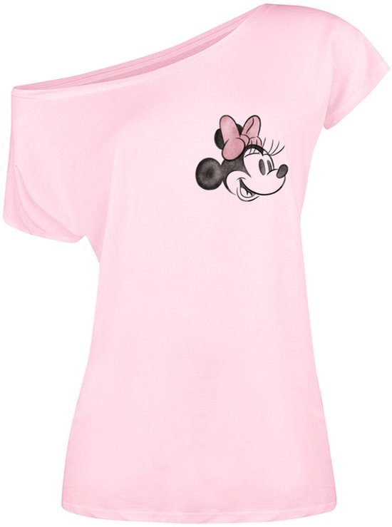 Mickey Mouse Minnie Beauty Dames T-shirt - roze - L | bol
