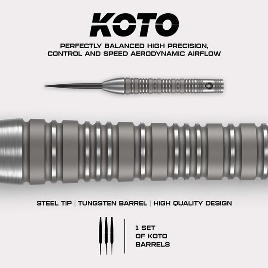 KOTO Kingwave Teardrop 90% - Dartpijlen 23 Gram | bol