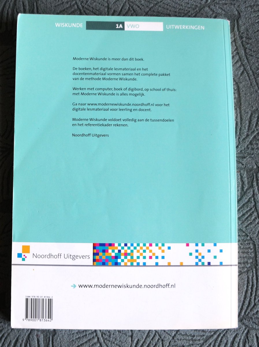 Moderne Wiskunde Uitwerkingen 10 vwo 1a | 9789001813642 | Arie ...