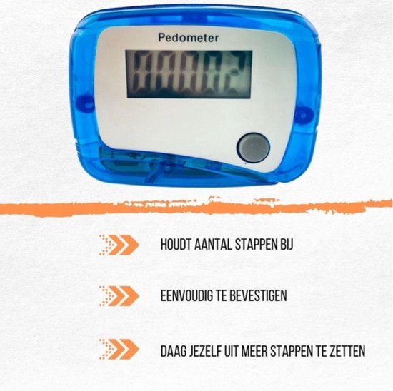 Stappenteller - Mini - Afstandsmeter - Calorie Verbrandings Meter - LCD ...