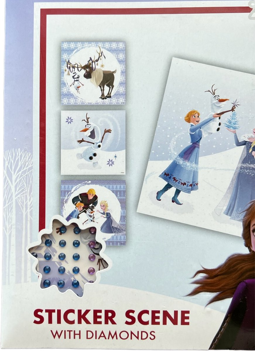 Disney Frozen Kerst Sticker Scene - Frozen Diamond Stickers - Diamond ...