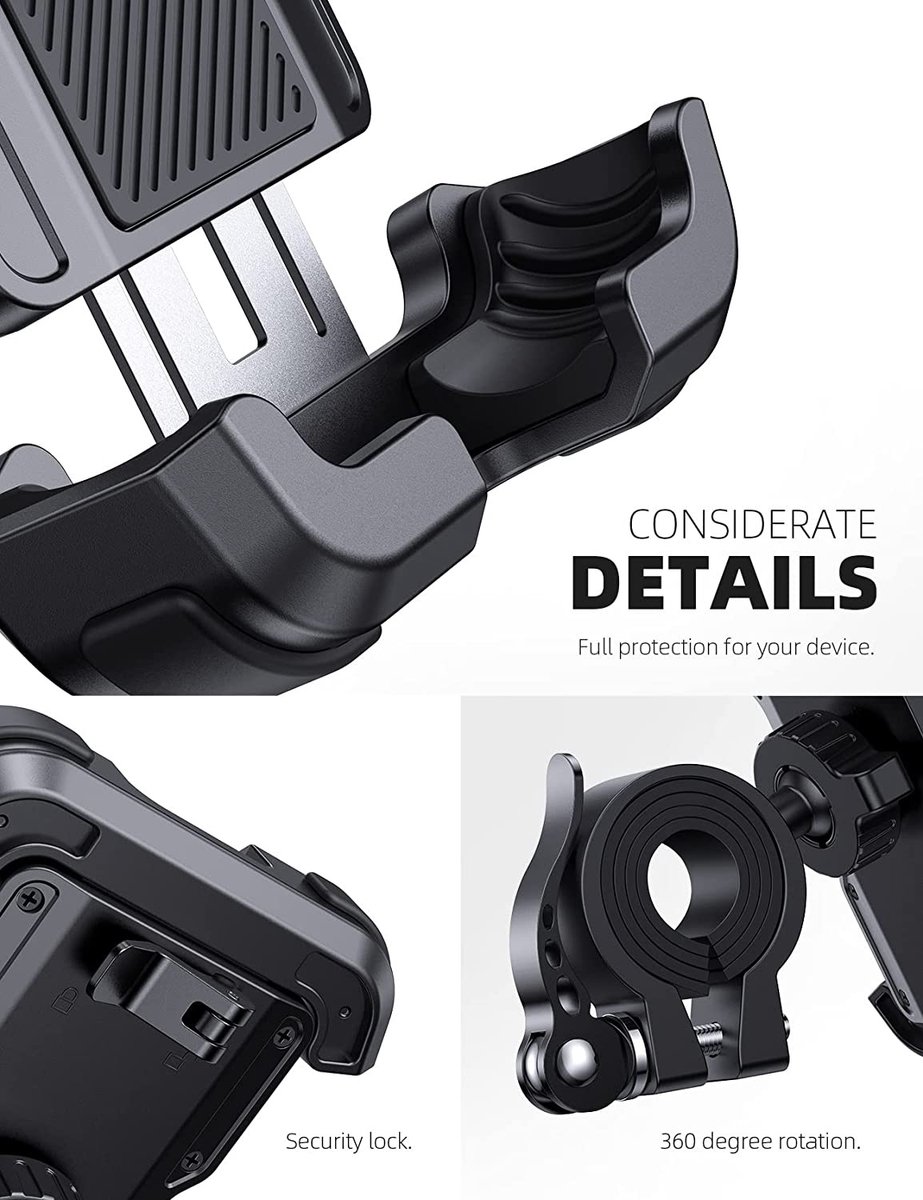 Lamicall - BP03 - Fiets Telefoonhouder - Universeel - 360 graden draaibaar -... | bol.com