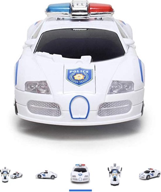 Politie Robot Cars -Robot en Auto 2 in 1 - Transformer police car ...