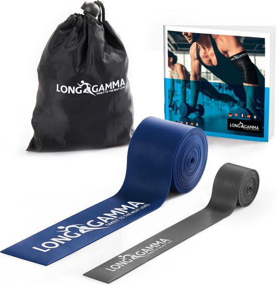 Long Gamma Flossing Bands - Set van 2 Latex Compression Muscle Bands ...