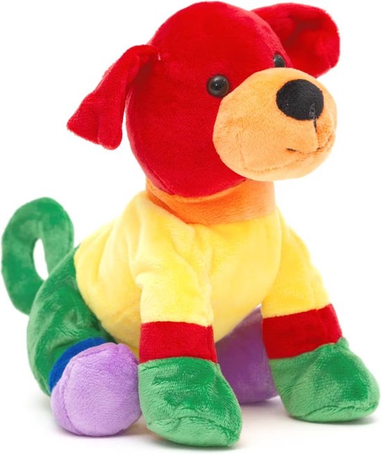 Jomanda® - Puppy - 20cm - Regenboog Knuffel - Love is Love - Pluche | bol