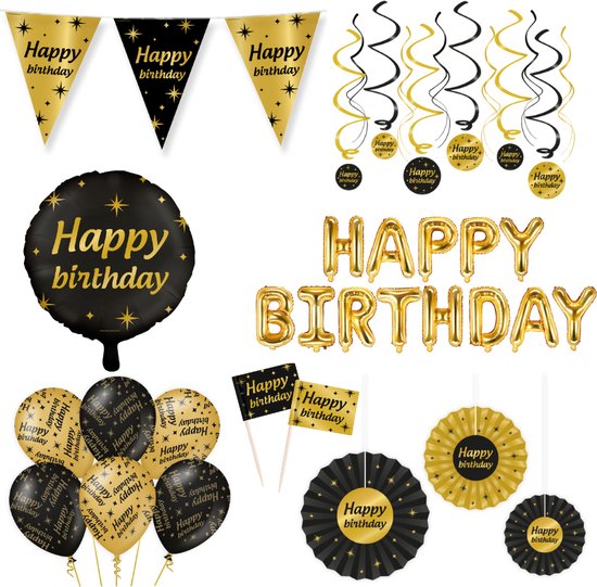 Classy Party Happy Birthday verjaardag versiering pakket XL | bol.com