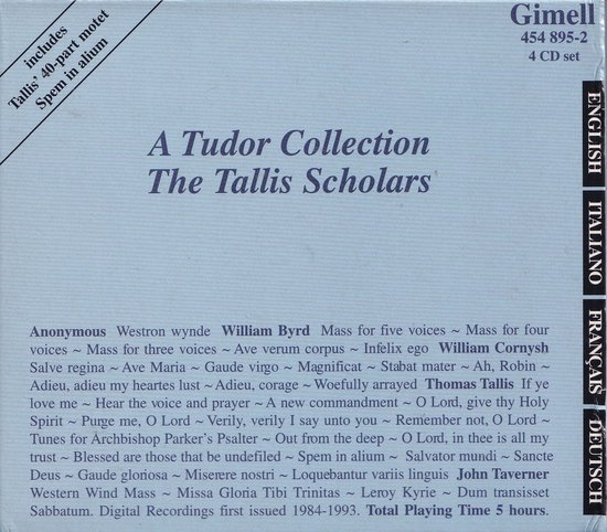 A Tudor collection - The Tallis Scholars, The Tallis Scholars | Muziek ...