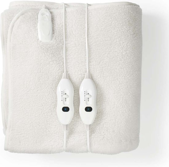 Elektrische deken - 2 persoons warmtedeken - 160cm x 140cm - 3 standen ...