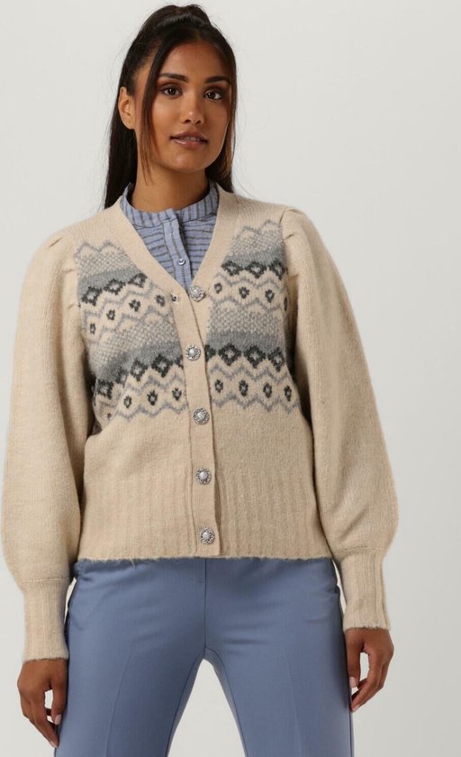 Lollys Laundry Laura Cardigan Dames Truien & Vesten - Ecru - Maat XL ...