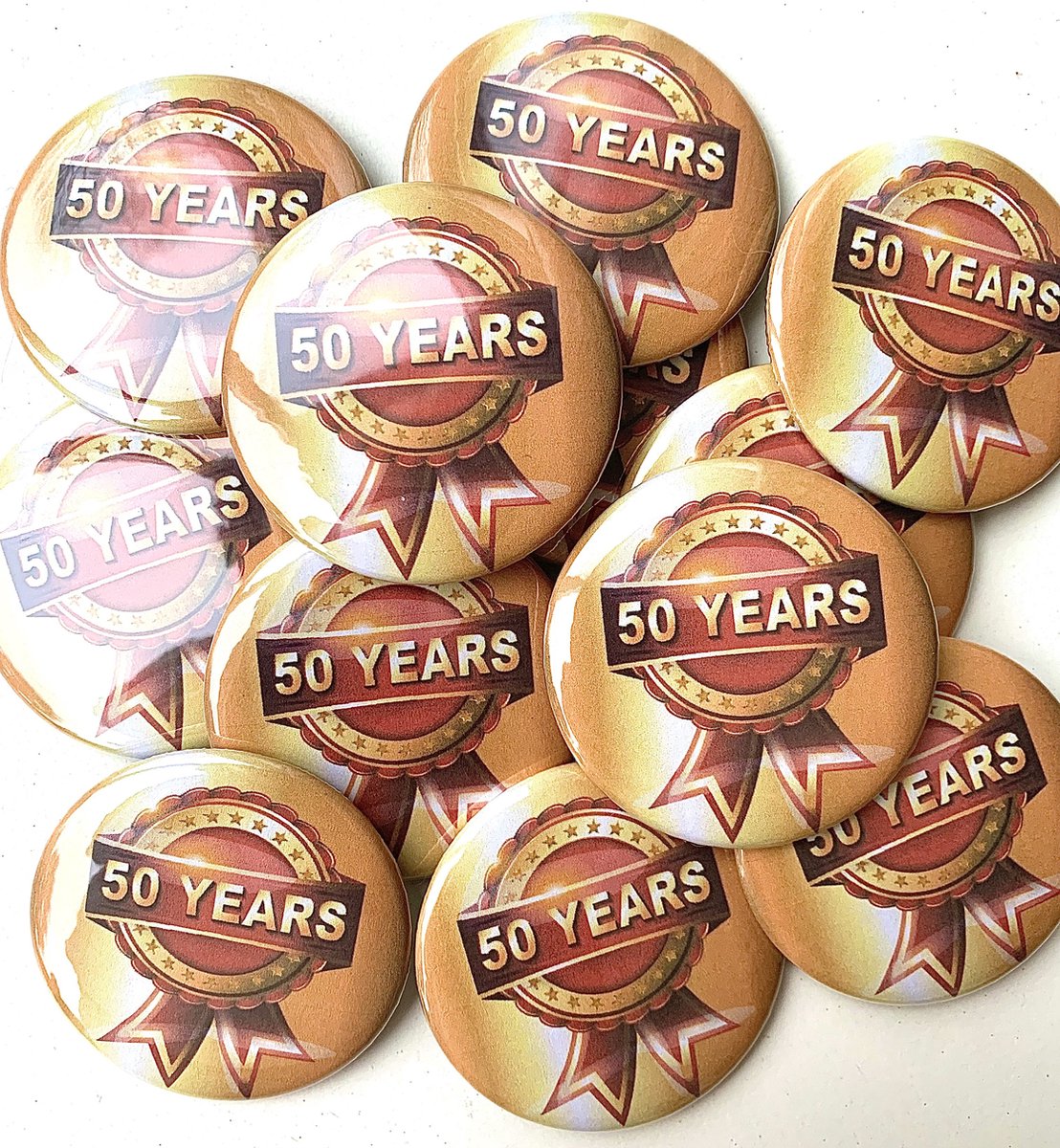 10 jubileum buttons 50 jaar - 50 - sarah - abraham - 50 jaar - 50 years ...