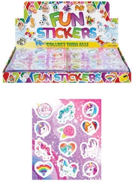 *DOOS* Fun stickers Eenhoorn | per doos met 120 vel | bol.com