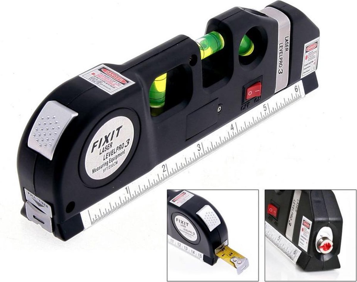 Laserwaterpas Met Liniaal 250CM En Laser- Fixit | bol.com
