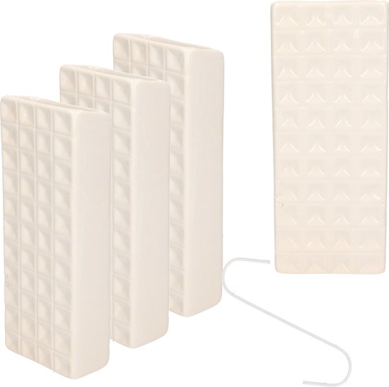 Luchtbevochtigers/waterverdampers radiator - 5x stuks - wit - aardewerk ...
