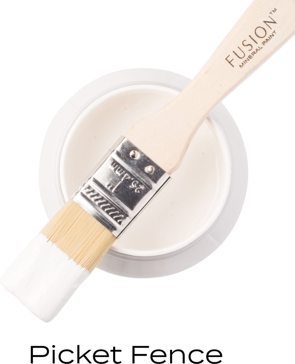 Fusion mineral paint - meubel verf - acrylverf - wit - picket fence ...