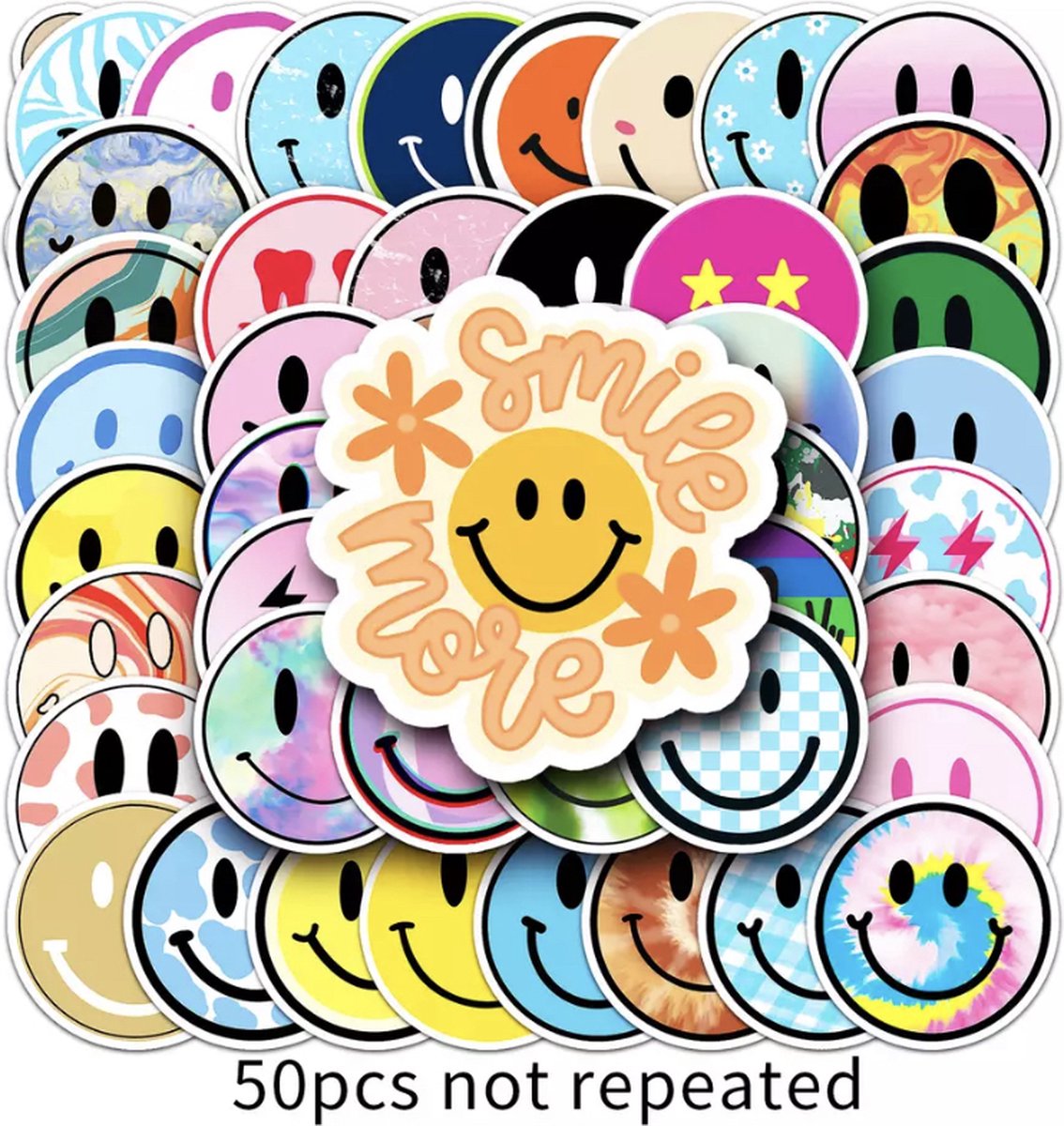 Smiley Stickers 50 Stuks | Emoticon Stickers | Grappige Sticker ...