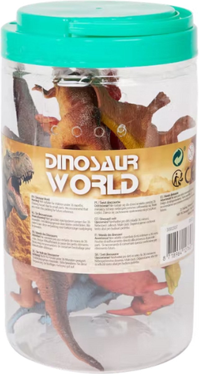 Dinosaurus figuren - Kinder Dinosaur Wold Speelset - 10x Dino Figuur ...