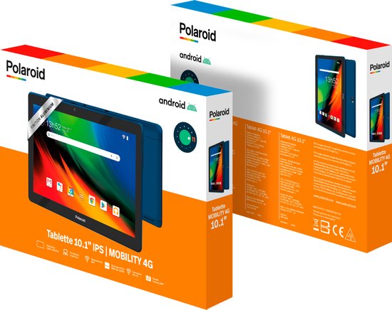 POLAROID - Touch Tablet - 4G - OS Android 11 - 64 GB - 10.1" IPS - 1280 ...