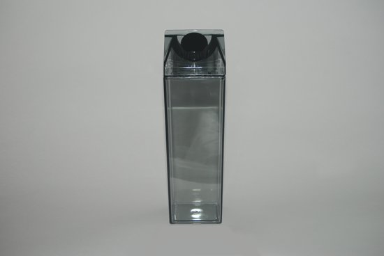 Melkfles - Zwart - Drinkfles - Waterfles - Melkpak - Plastic - Fles - | bol