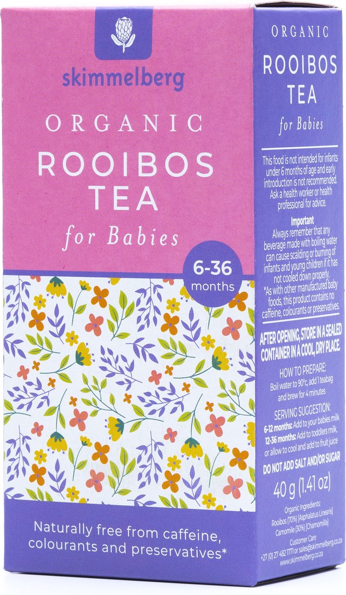 Skimmelberg Biologische Baby Rooibos - 9 doosjes met 20 zakje | bol