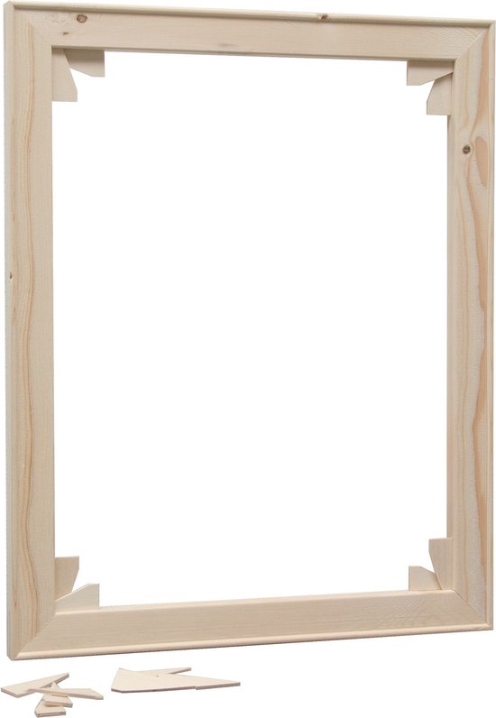 Deknudt Frames spanraam voor schildercanvas - naturel hout - 40x60 cm | bol