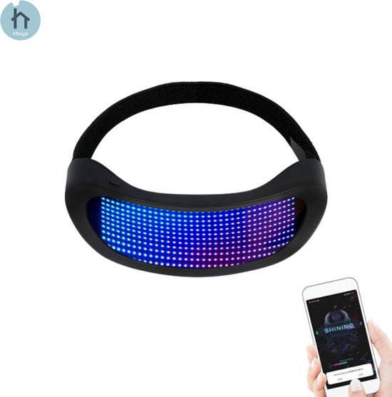 Lunettes Festival Thuys - Lunettes Led Programmables - Lunettes Rave ...