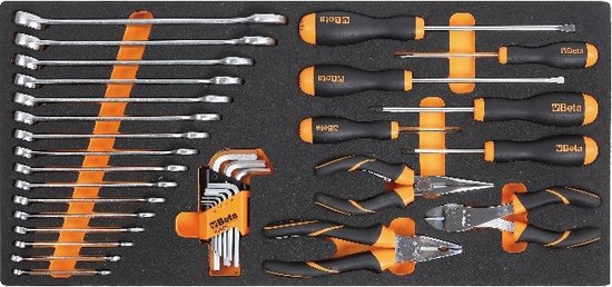 Soepele voorgevormde inzetbakken met assortiment gereedschap MCV10 | bol