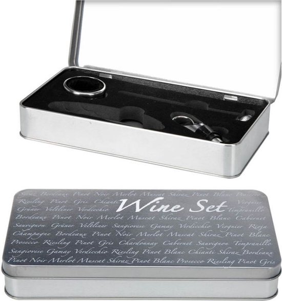 Oneiro’s Luxe Wijnaccessoires set in blikken box | bol.com