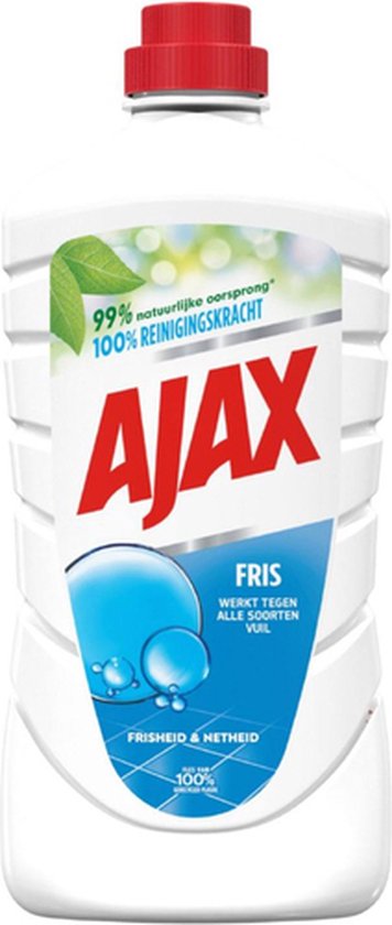 Ajax | Allesreiniger classic fris | Fles 8 x 1 liter | bol