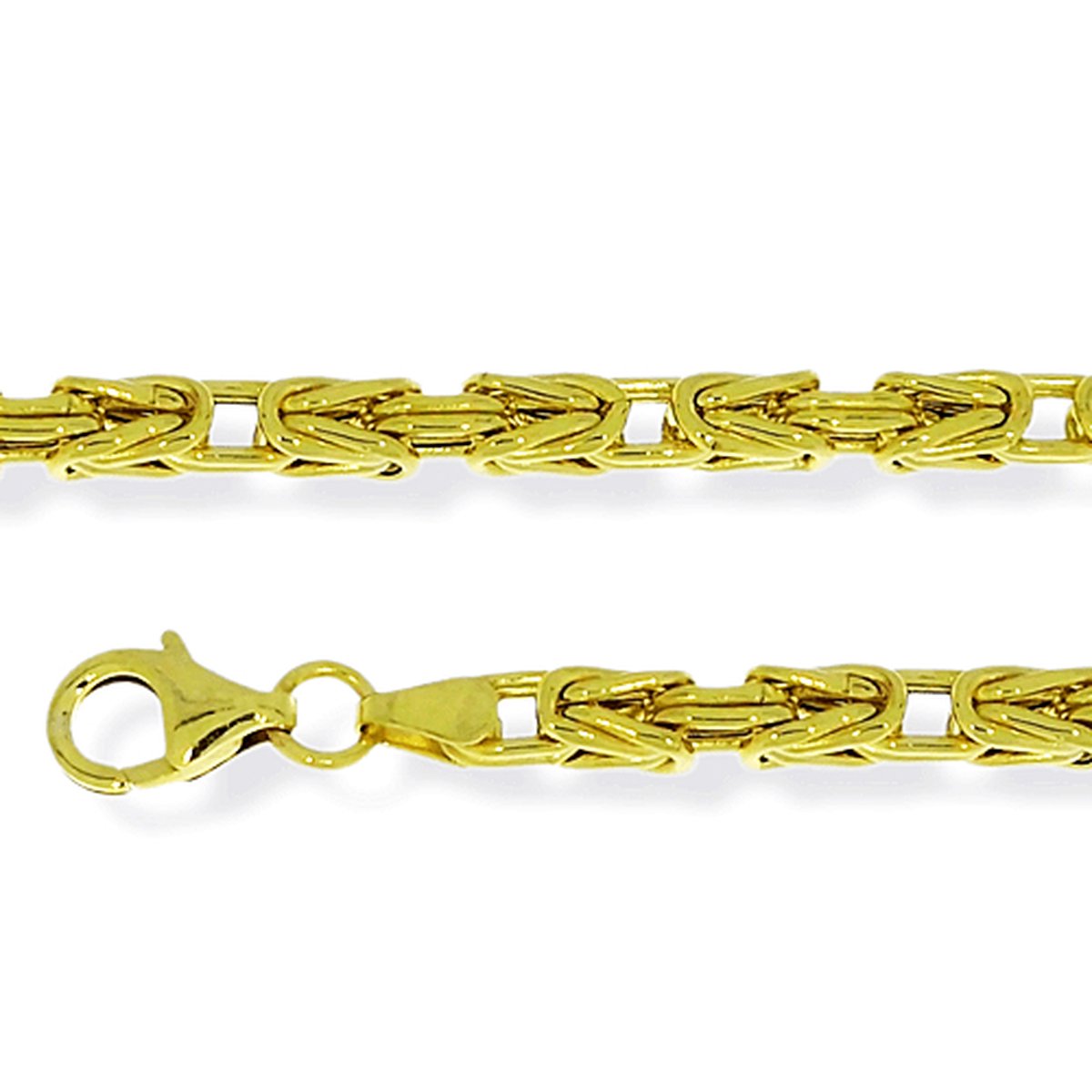 Gouden Koningsketting 3.8 mm 60 cm 14 karaats | bol.com