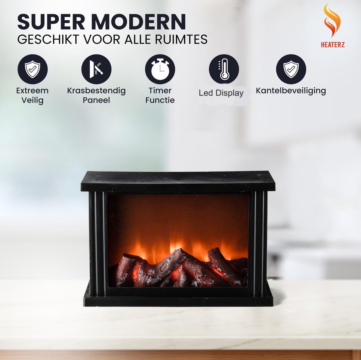 Elektrische Sfeerhaard - Decoratie Openhaard - Tafelhaard - Led ...