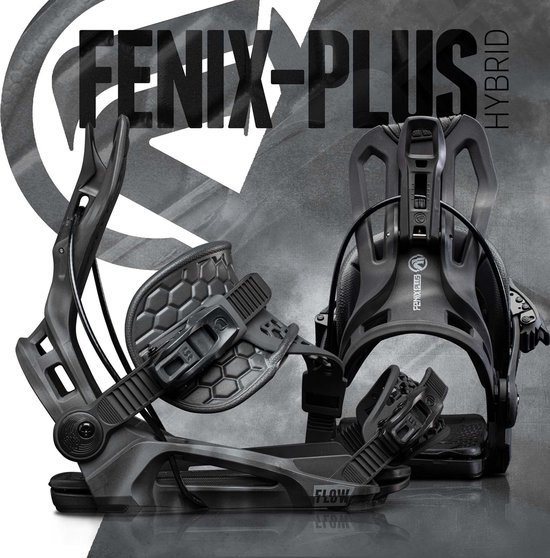 Flow Fenix Plus Hybrid bindingen gunmetal black | bol.com