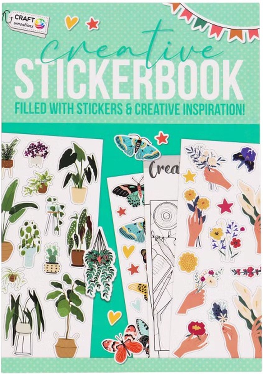 Craft Sensations - Stickerboek A5 - Positieve stickers en creatieve ...