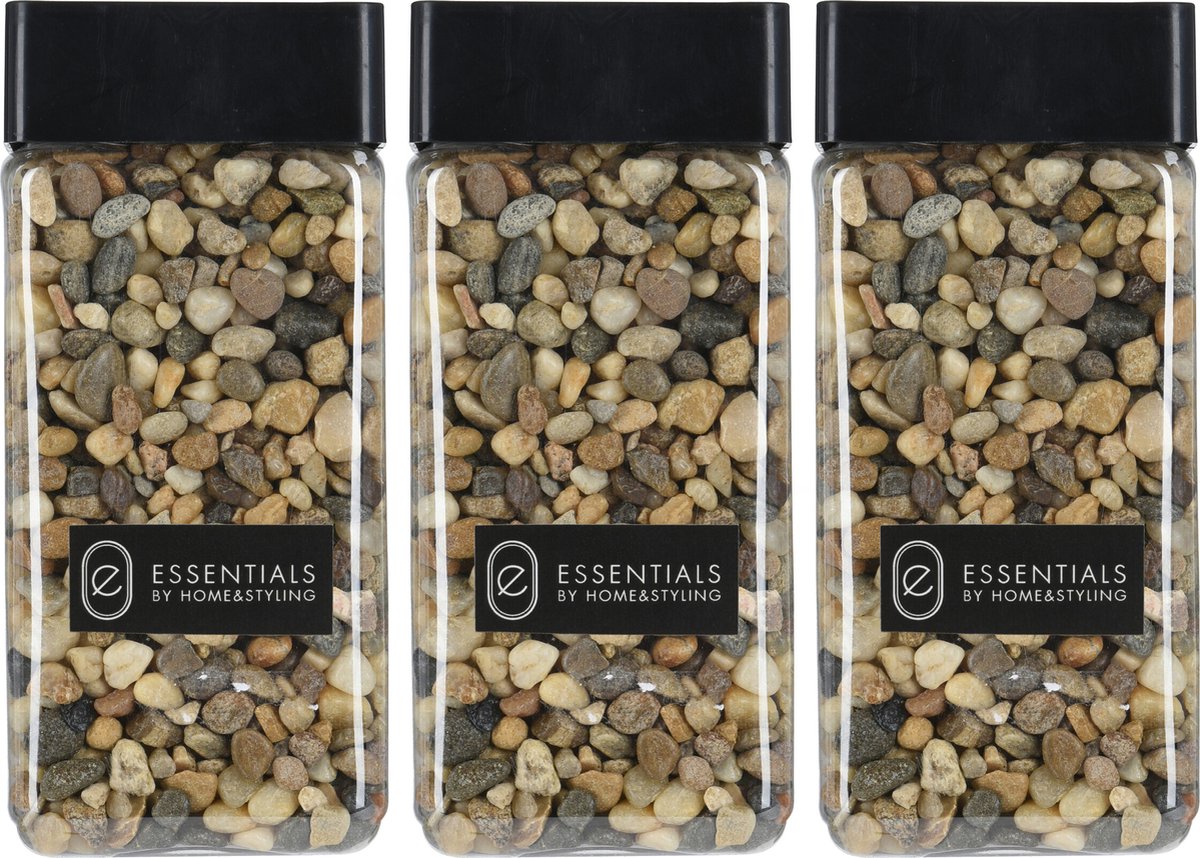 Decoratie steentjes/hobby steentjes - Bruin - 1650 ml - 5/8 mm | bol.com